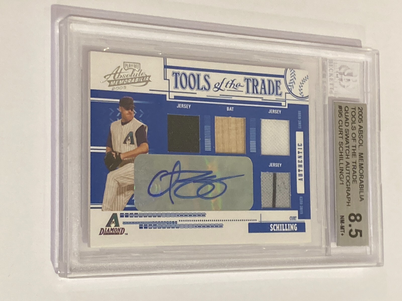 Curt Schilling 2005 Playoff Absolute Memorabilia Autograph Card Quad ...