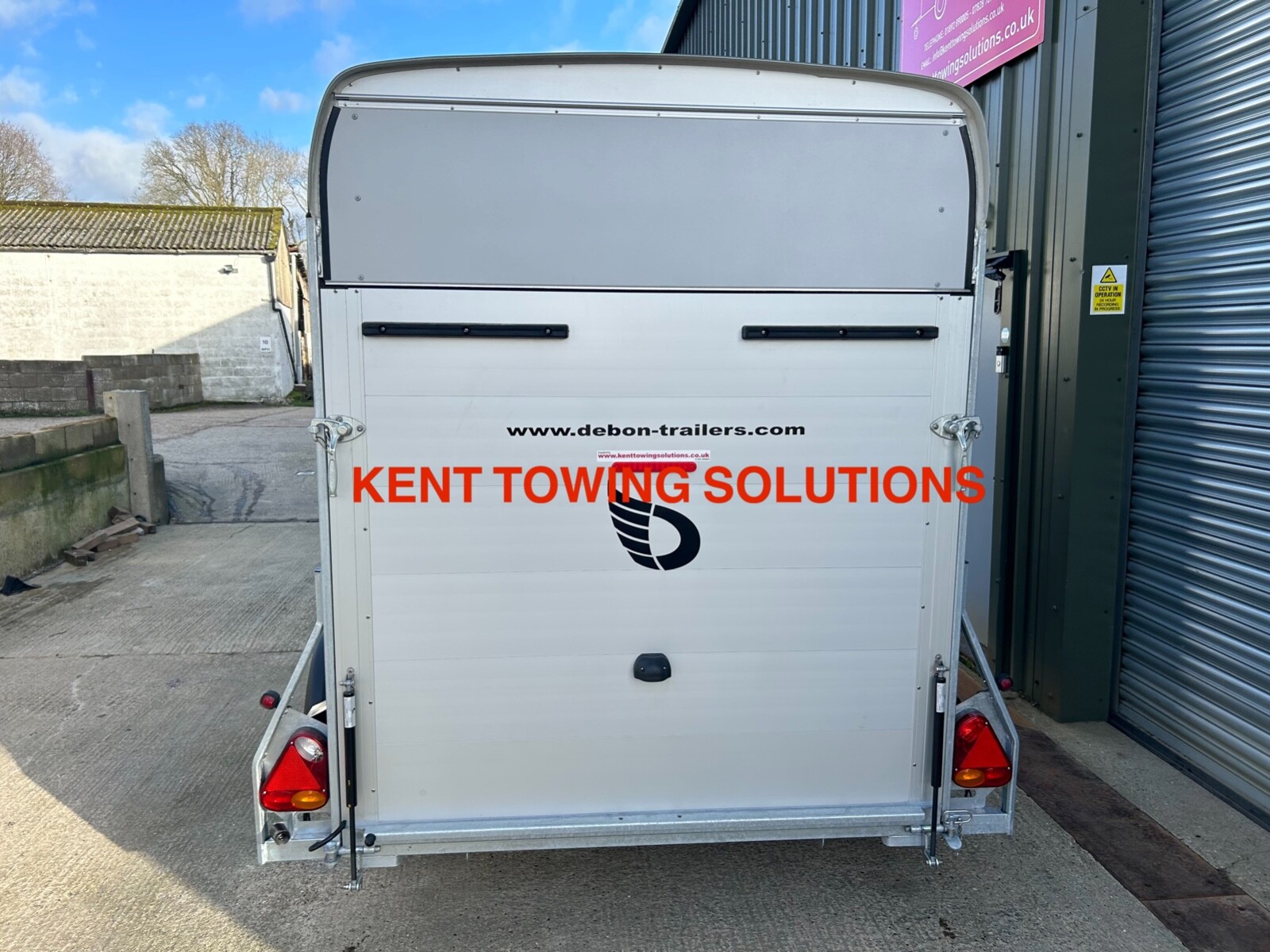 HIRE THIS TRAILER Debon C500 Twin Axle Box Trailer + Door + Ramp FROM £ ...