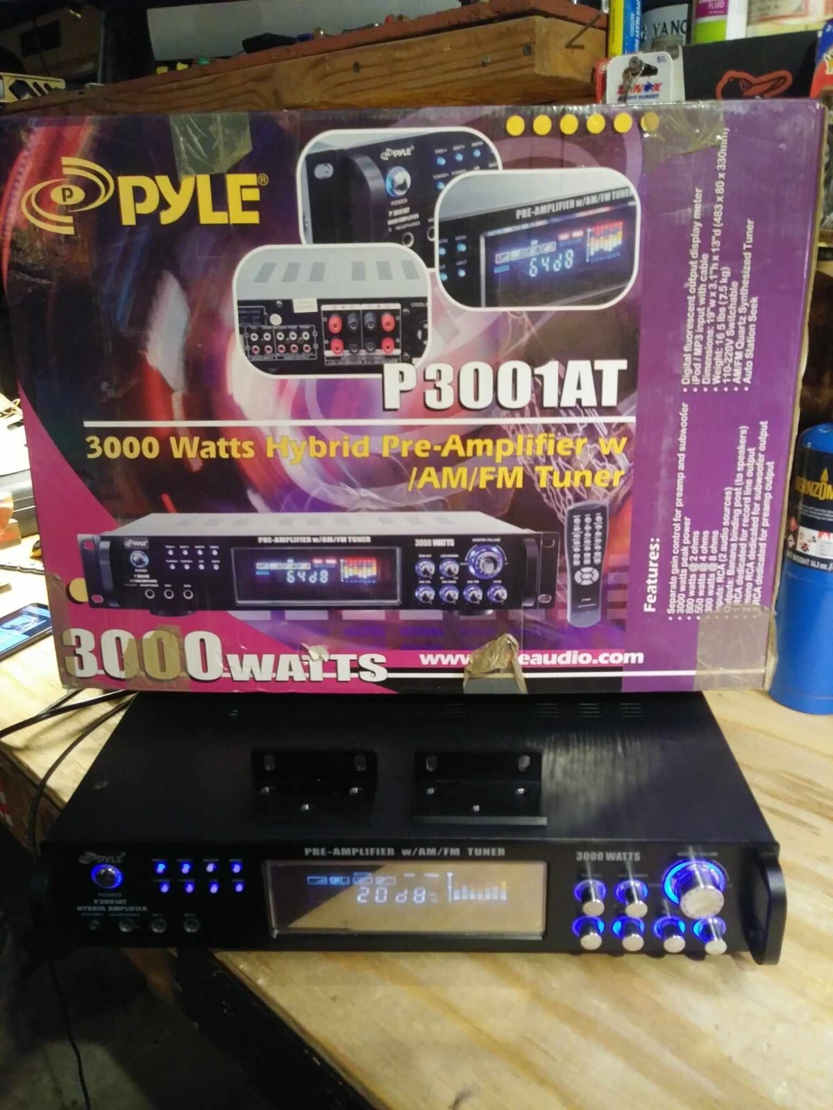 Pyle P3001at 2 Channel Pre-Amp/Processor Amplifier for sale online | eBay