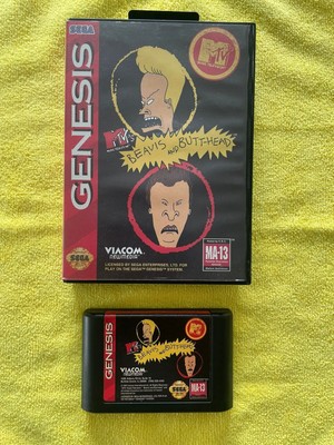 Sega Genesis Mtv Beavis And Butt-Head Tested Works , NO INSERTS OR ...