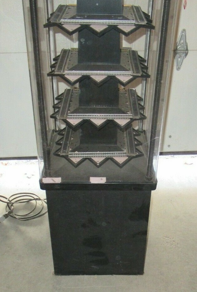 Custom HO Scale Model Train Display Case -Lighted - Rotating - Locks | eBay