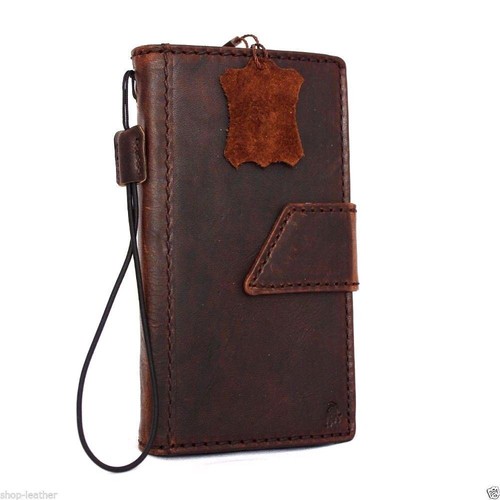 genuine full leather Case for apple iphone 6 book wallet hand made ...