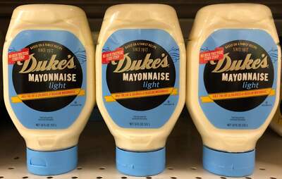 3 Bottles Duke's Light Mayonnaise Diet Dukes Mayo Sandwich Spread FREE ...