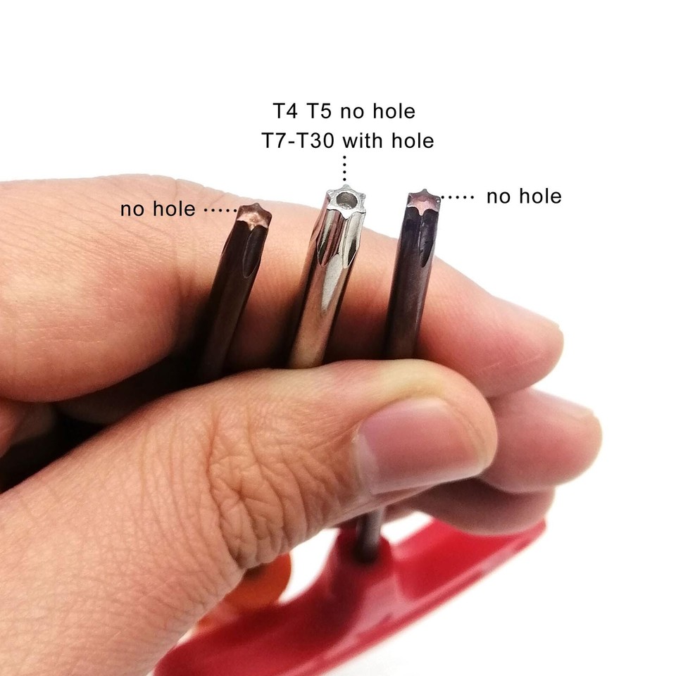 T4 to T30 Six Lobe Torx Tamper Proof Security Bolt Screwdriver Screw ...