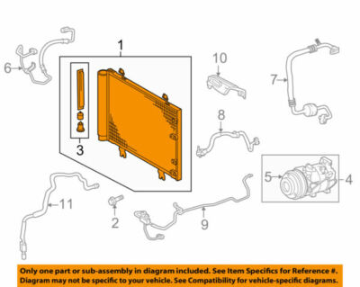 88460-53060 Toyota Condenser assy, cooler 8846053060, New Genuine OEM ...