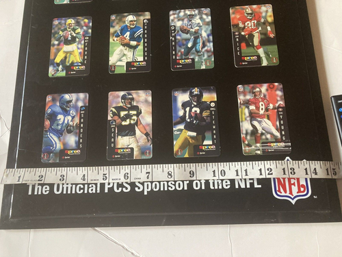 Sprint The Official PCS Sponsor of the NFL Large Vintage Glass Plaque ...