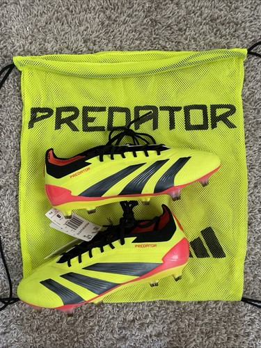 Adidas Predator Elite FG Yellow Red Black Soccer Cleats IF5441 Size 7 ...