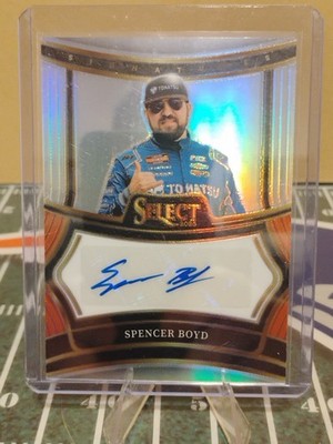 2025 Panini Select NASCAR Racing Signatures Silver AUTO #S-SBD Spencer ...