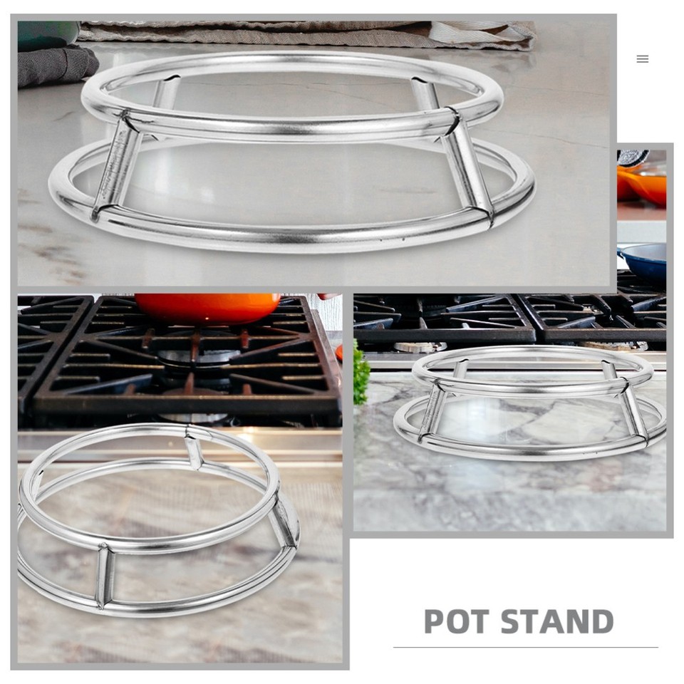 Pot Rack Stainless Steel Round Outdoor Wok Holder Multi-function ...