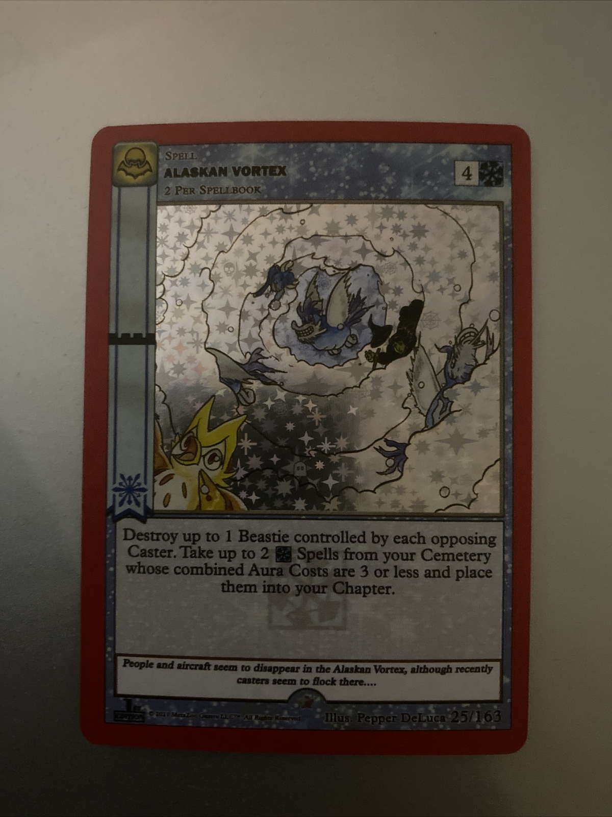 Alaskan Vortex Full Holo 25/163 1st Edition MetaZoo Nightfall Pack ...