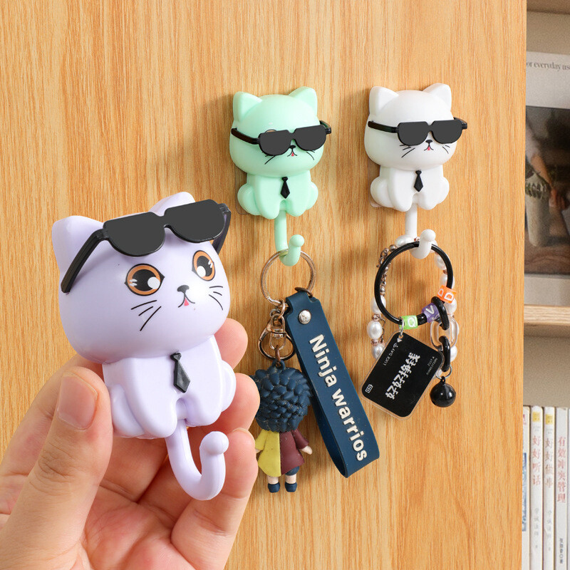 Cool Cat Key Holder, Cute Kitty Wall Hooks, KittyHolders Wall Mount ...