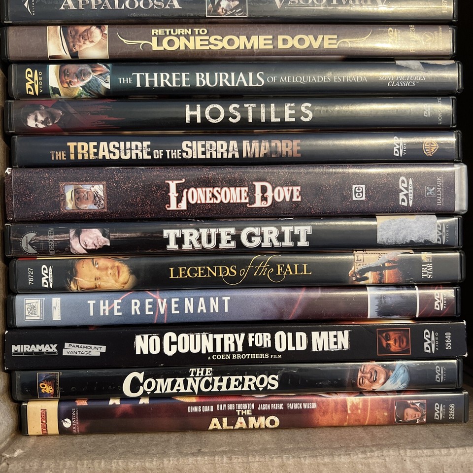 Western DVD Movie Bundle Lot Including John Wayne, Clint Eastwood ...
