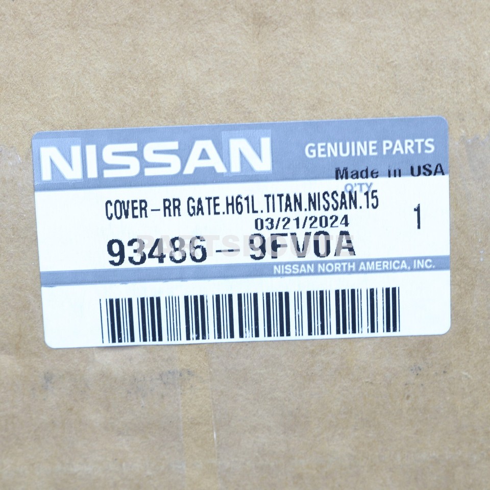 Nissan TITAN 2017-2024 TITAN XD 2016-2024 OEM Rear Tailgate Cover 93486 ...