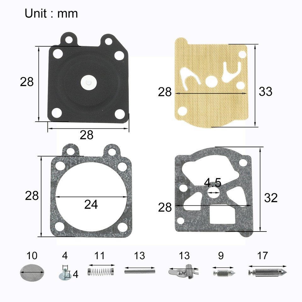 CARBURETOR CARB REBUILD REPAIR DIAPHRAGM KIT FOR STIHL 024 026 MS260 ...