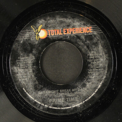 PRIME TIME: baby don't break my back / dub TOTAL EXPERIENCE 7" Single ...