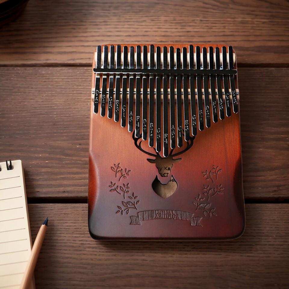 Kalimba 21 Keys Thumb Piano Portable Mbira Finger Piano (Gradient ...