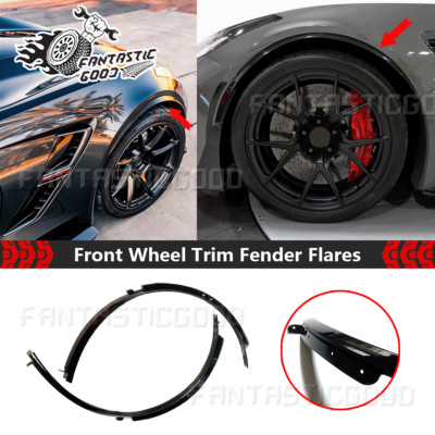 2Pcs For Corvette C7 2014-19 Front Wheel Trim Fender Flare Extension ...