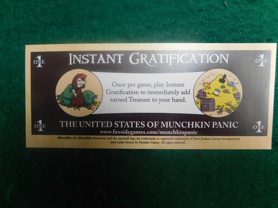 Munchkin Panic: Instant Gratification Promo Fireside Games 2015 Rare ...