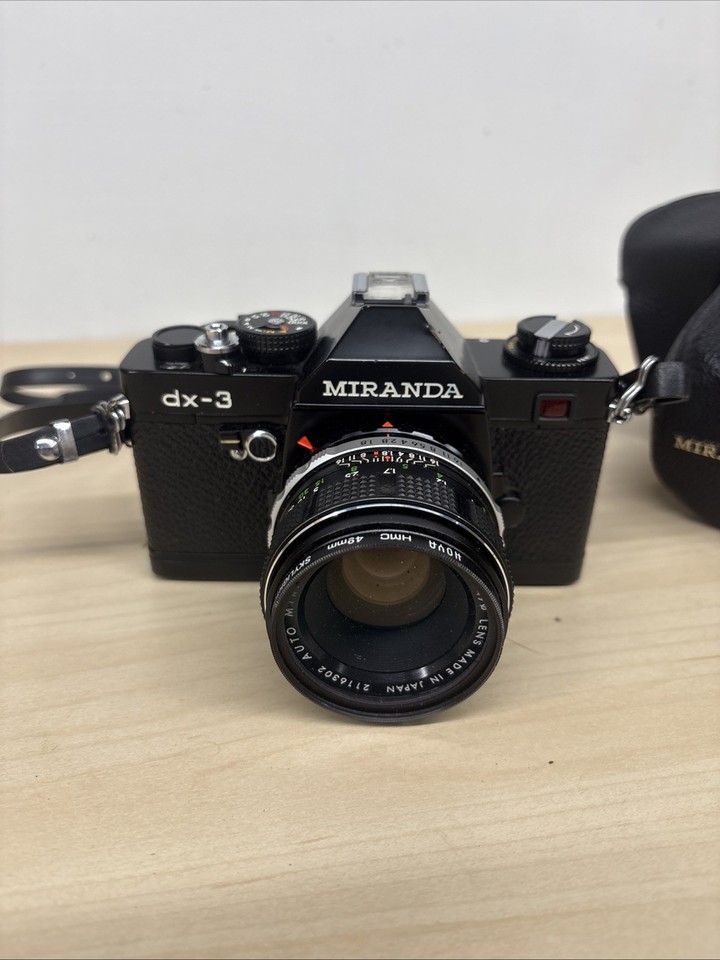Miranda dx-3 Film Camera With Auto Miranda EC 1:1.8 50mm Lens EXC+ With ...