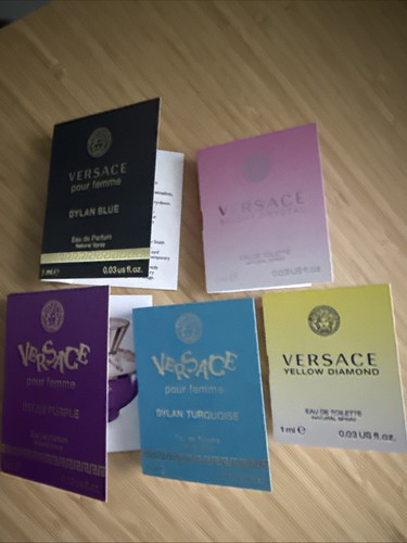 Versace Perfume Women Sample 5 Pc Set Dylan Blue, Yellow Diamond | eBay