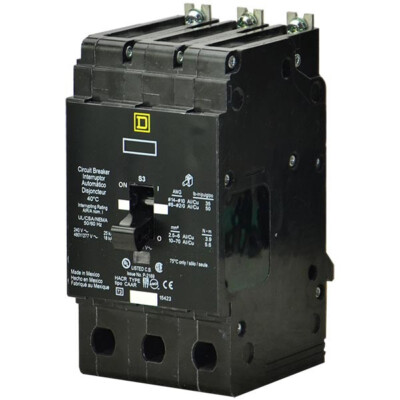 EDB34100 Square D 100 Amp 480 Volt 3 Pole Circuit Breaker --SES | eBay ...