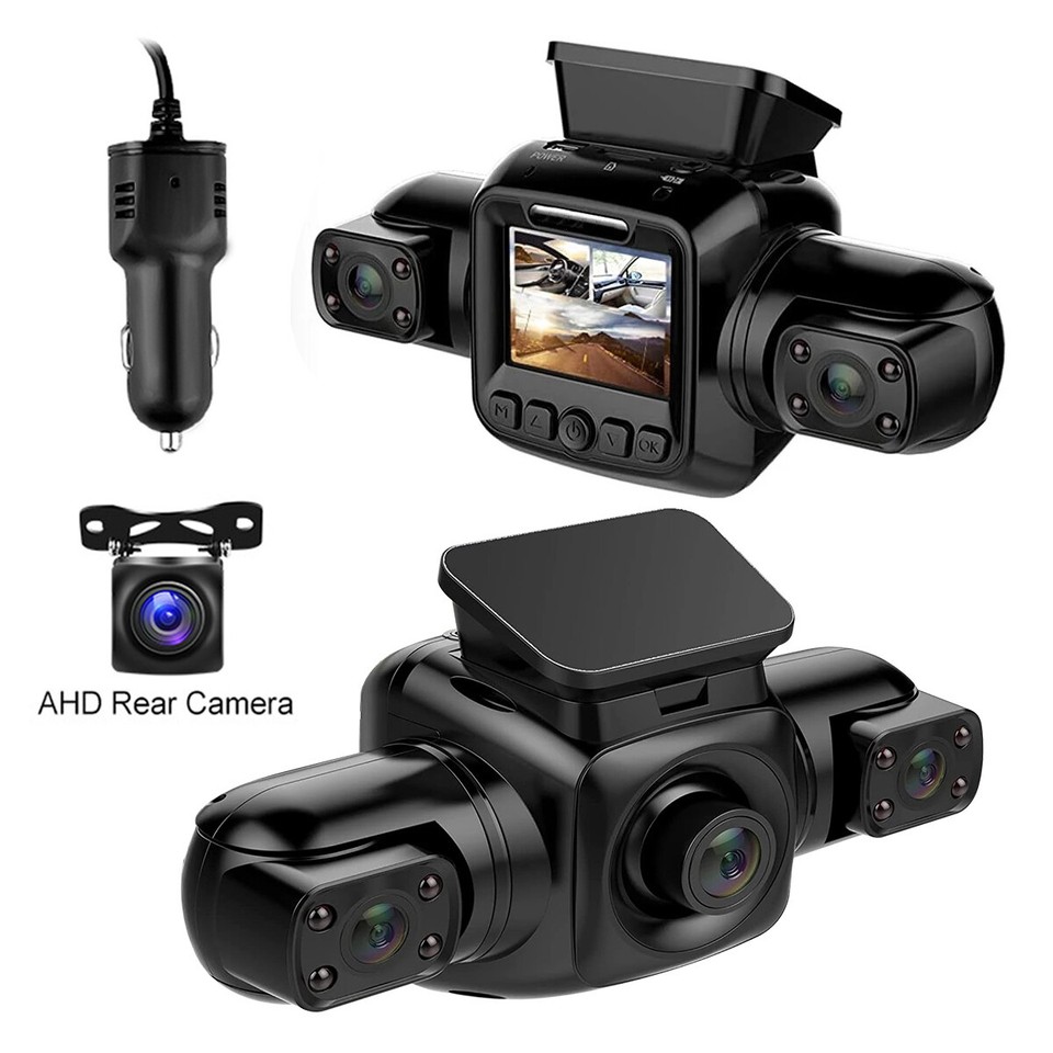 360° WiFi Dash Cam Recorder 4 Channel 2K Car Camera DVR Vehicle Video G ...