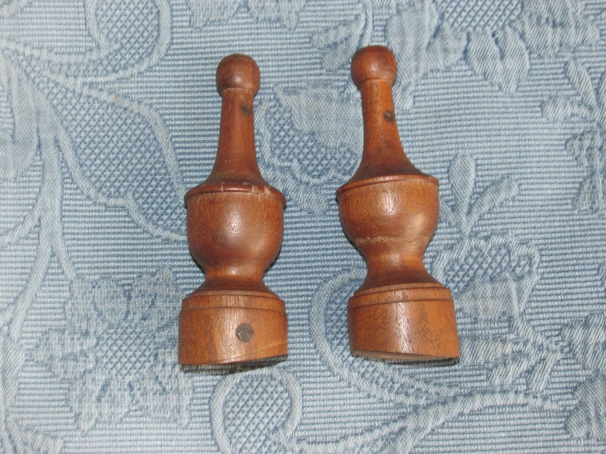 Finished Wooden Finials For Bed Posts Large Bed Post Finials 2 Pack