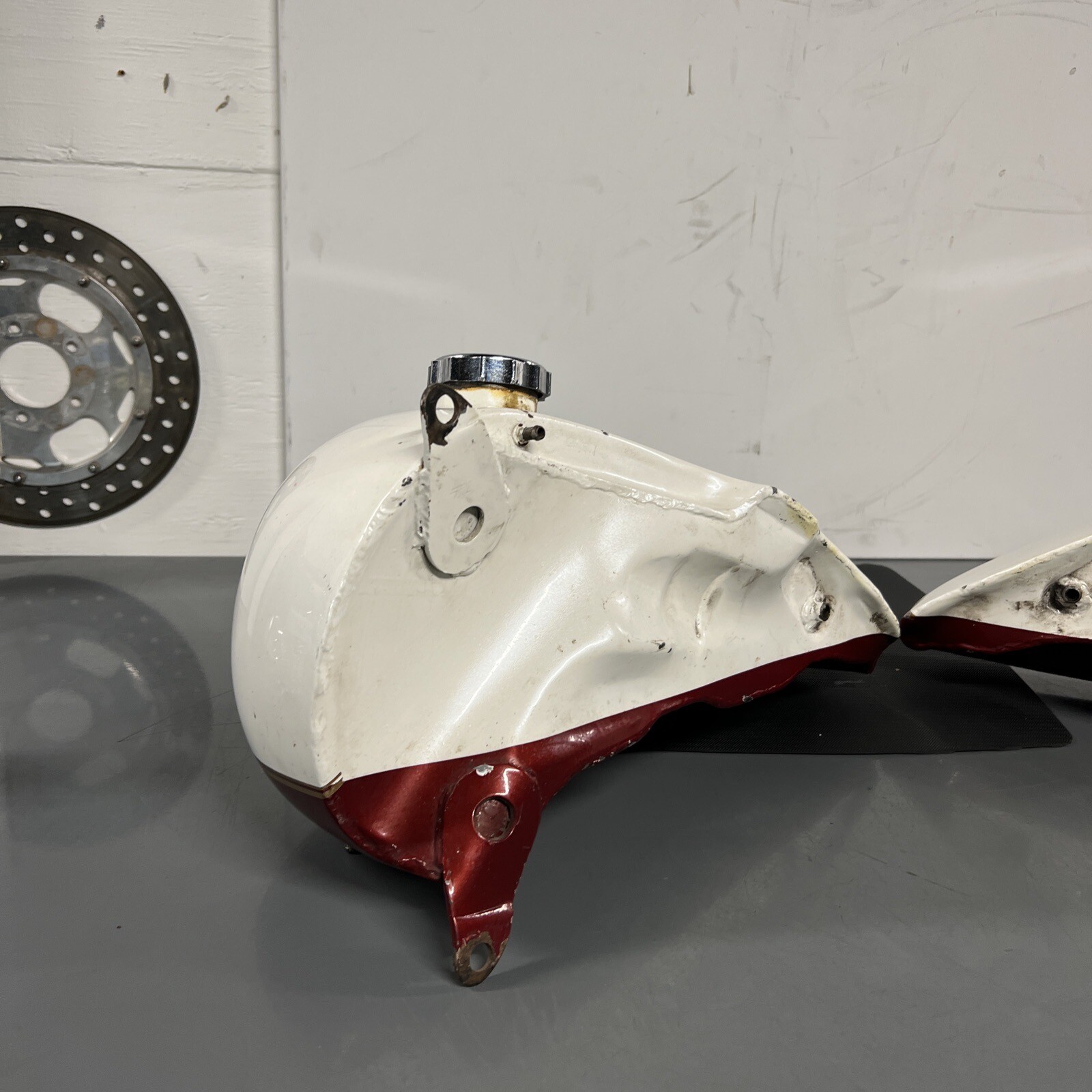 1971-1983 Harley Davidson Shovelhead 5 Gallon Split Tanks Gas Tank FX ...