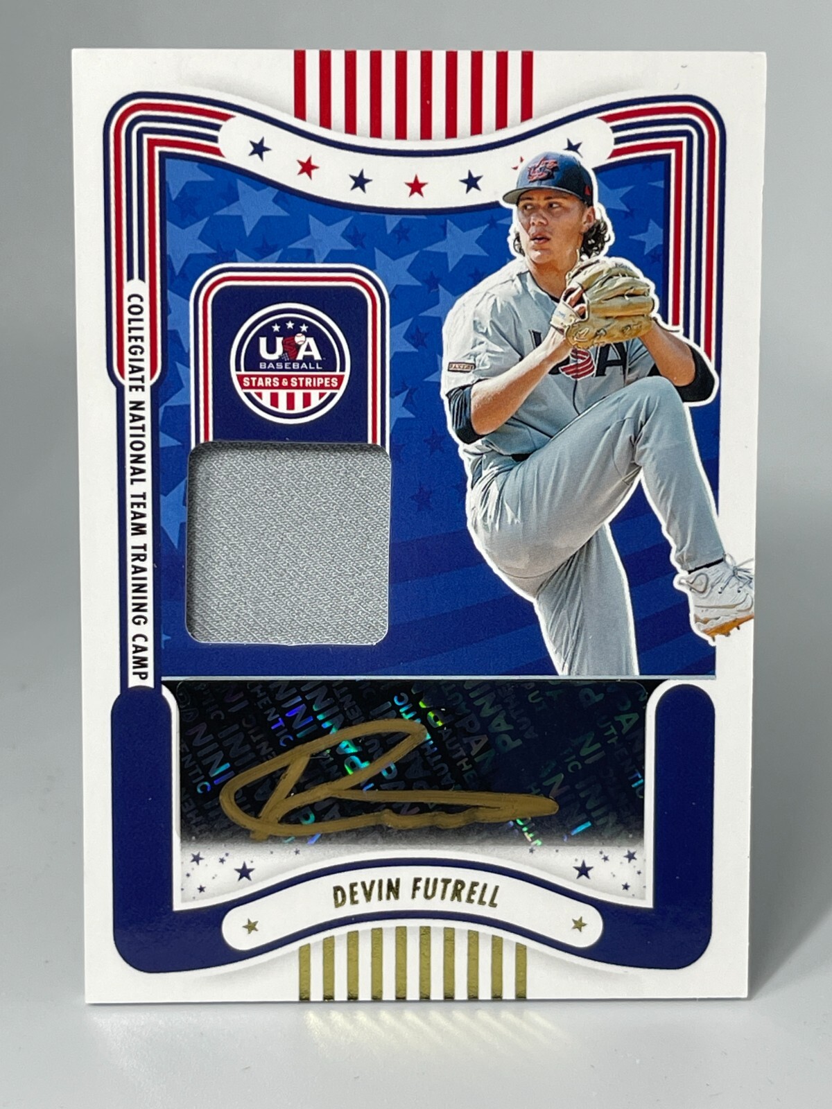 2024 Panini USA Stars & Stripes DEVIN FUTRELL Auto Jersey GOLD ...