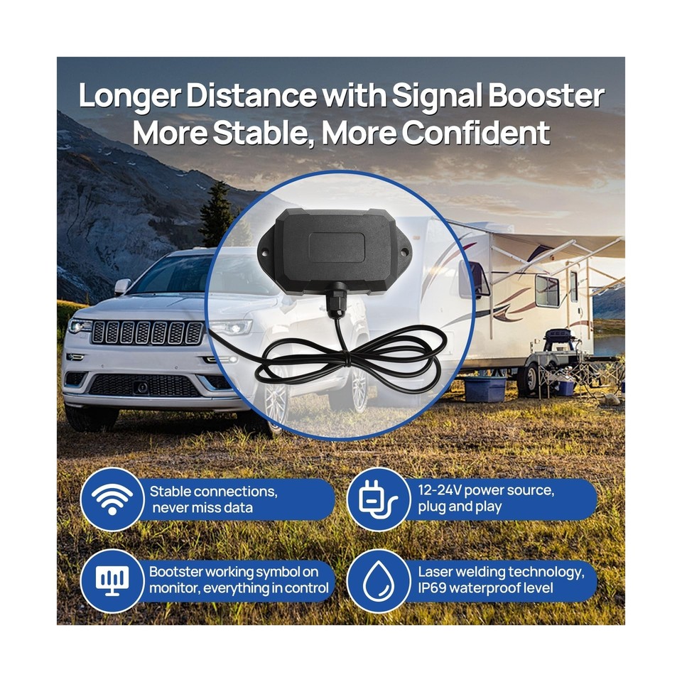 RV/Trailer Tire Pressure Monitoring System, Tire Pressure Monitor with ...