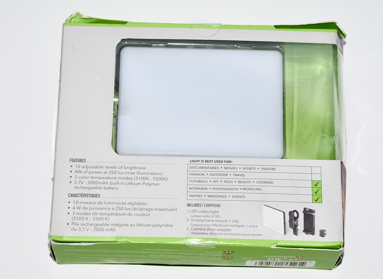 DigiPower DP-VL60 On Camera LED Video Light DPVL60 | eBay