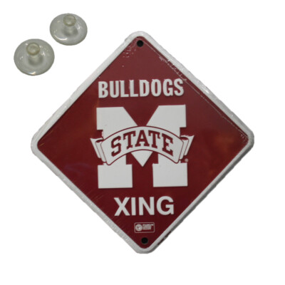 Mississippi State Bulldogs Metal University Xing Crossing Sign 6"x 6 ...