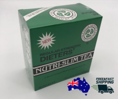 NUTRI-SLIM TEA WEIGHT LOSS DIETERS REGULAR STRENGTH HERBAL DRINK 30 TEA ...