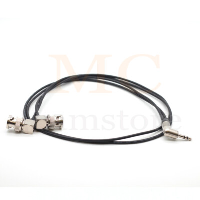 ZOOM F6 time code cable input and output line, 3.5 audio plug to 2 BNC ...