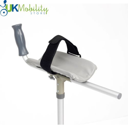 Elbow Crutches Padded Forearm Trough Platform Height Adjustable One ...