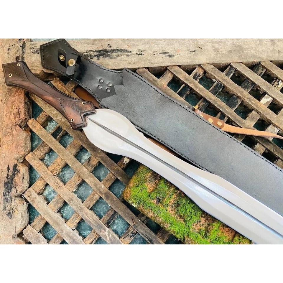 Custom Handmade Full Tang Sword D2 Tool Steel Survival Sword Double ...