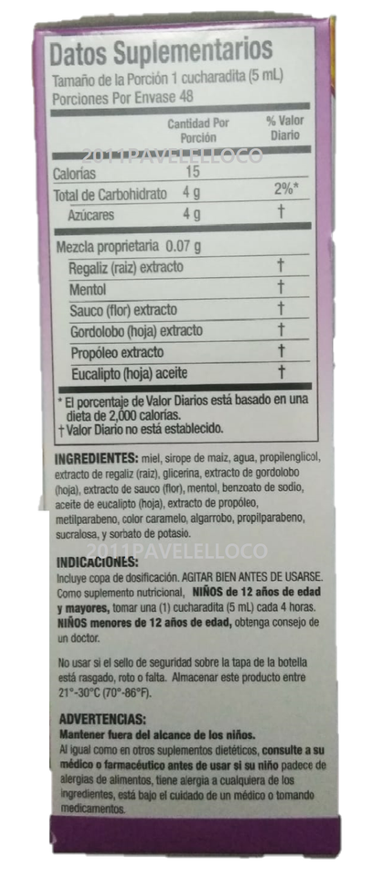 Broncolito for Children Honey Syrup Jarabe de Miel 8 Fl oz Eucaliptus ...