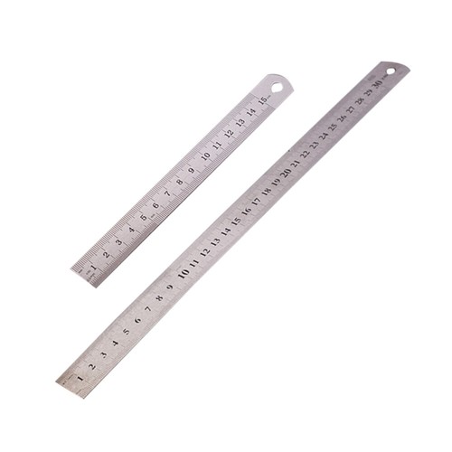 2Pcs Drawing Ruler Metal Ruler 18 Inch Metal Rulers for Drawing | eBay UK
