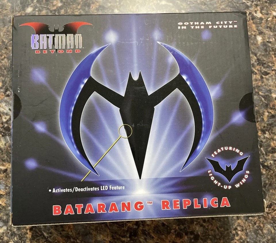 Neca DC Comics Batman Beyond Batarang Replica 2021 Reel Toys Blue Light ...