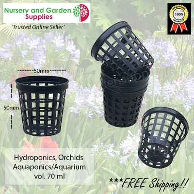 50mm NET Pot Pack of 100 for Aquatic plants, Orchids, Hydroponics | eBay