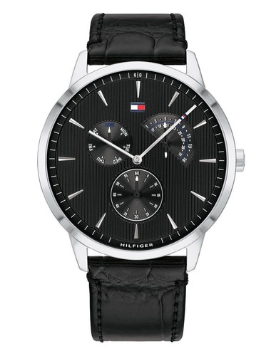 TOMMY HILFIGER BRAD MENS WATCH 1710391 BLACK - WARRANTY - RRP 179.00 ...