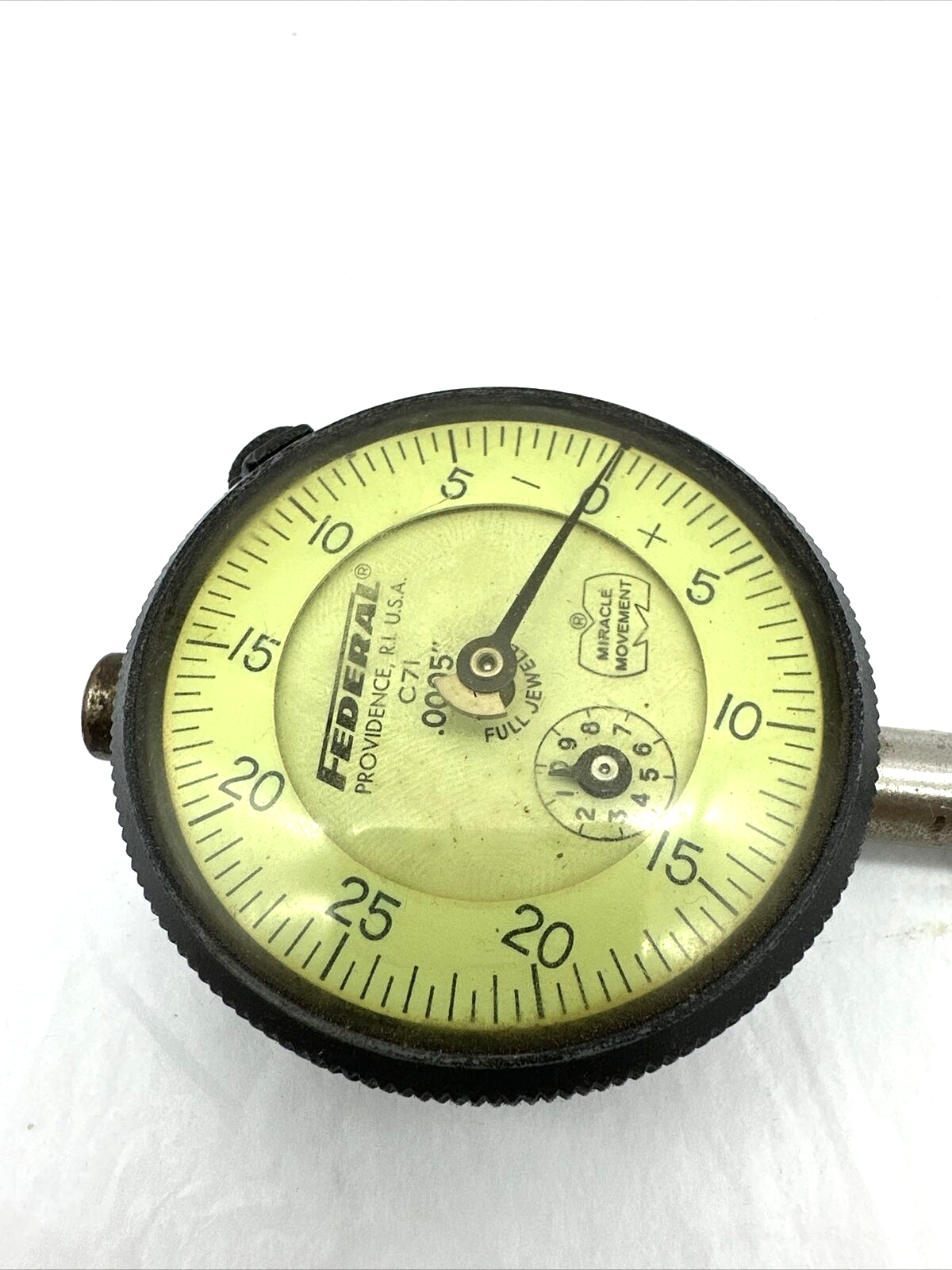 FEDERAL Dial Indicator C71 .0005 Pratt & Whitney Aircraft Co. Jeweled # ...