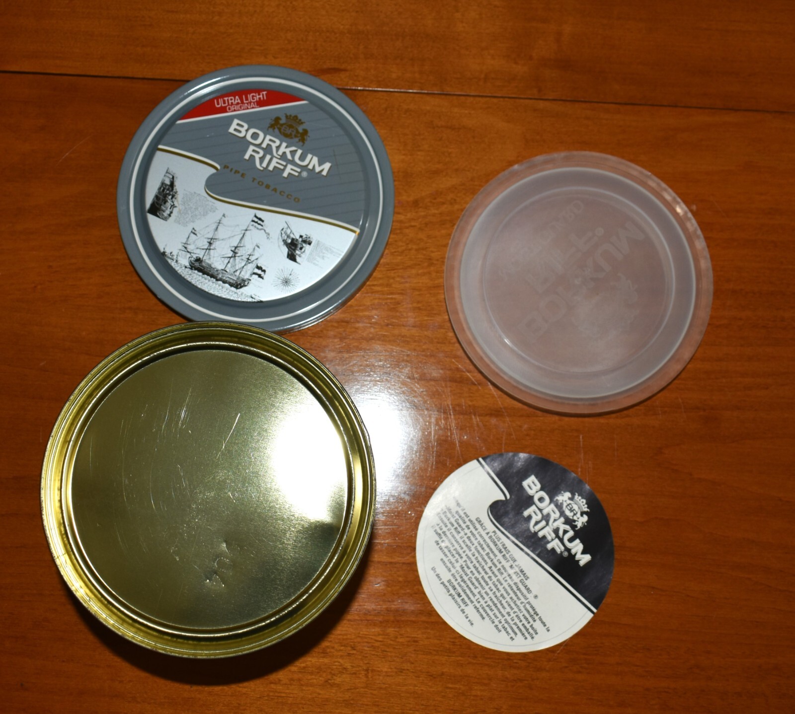 Vintage Borkum Riff Tobacco Tin Sail Boat Ship Ultra Light Rare 1980s ...