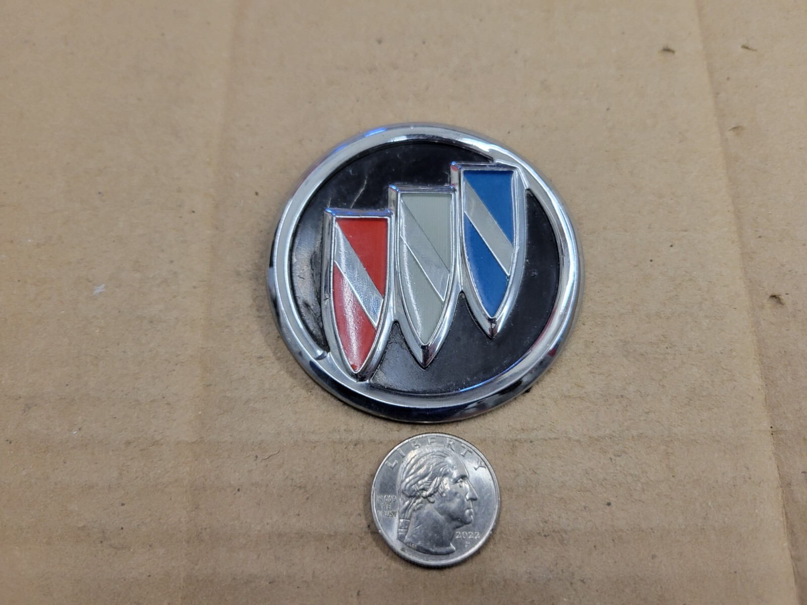 Buick OEM Black Vintage 2 5/8" Emblem Badge Logo Nameplate Name Plate ...