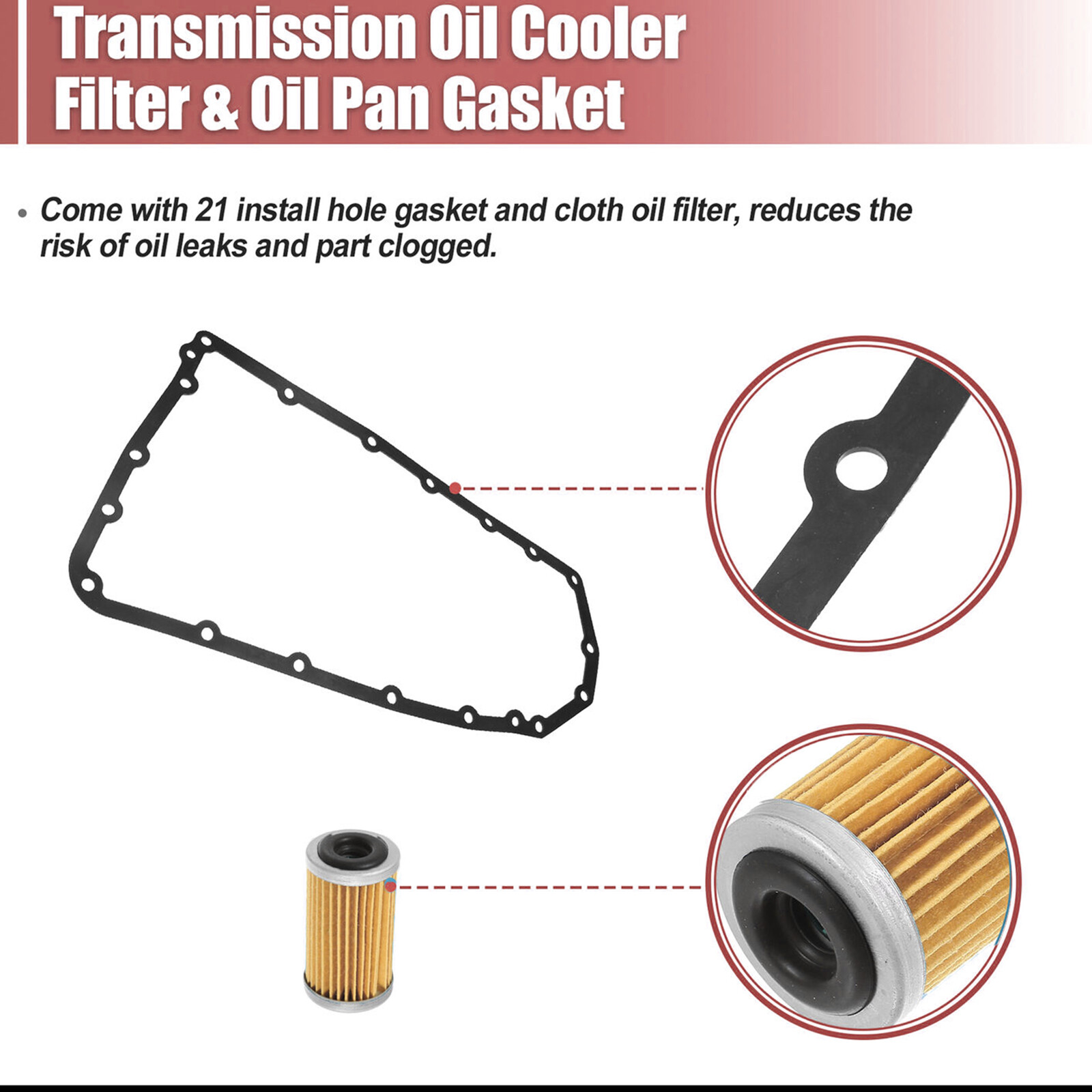 JF011E RE0F10A For 07-18 NISSAN TRANSMISSION FILTER OIL COOLER RETURN ...