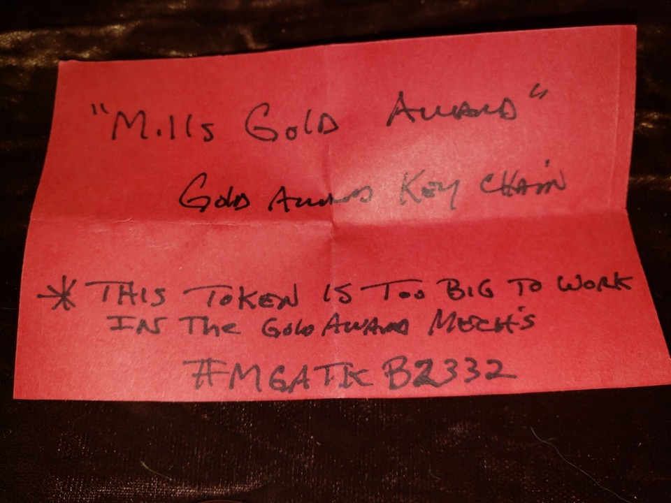 MILLS GOLD AWARD TOKEN KEY CHAIN TOKEN #MGATKB2332 | eBay