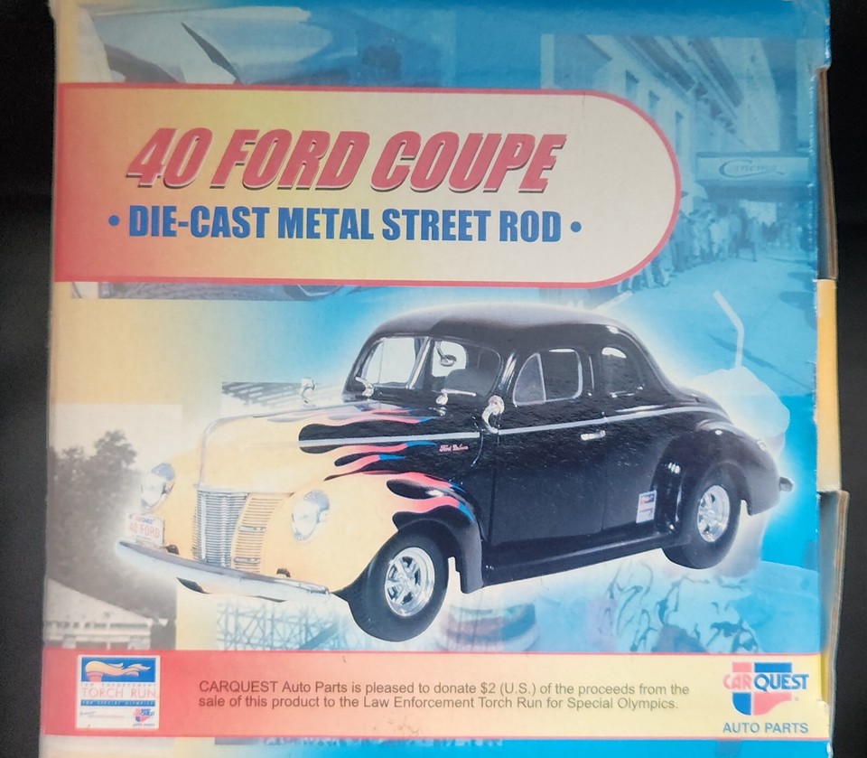 '40 FORD COUPE Coin Bank NIB DIECAST Street Rod 1:24 scale First Gear ...
