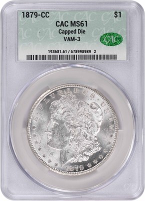 1879-CC Morgan Silver Dollar Capped Die MS61 CACG | eBay