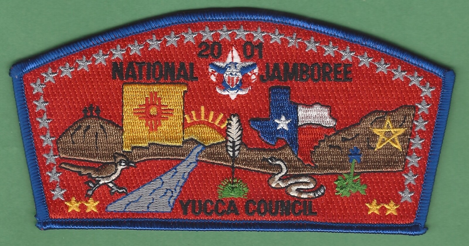 YUCCA COUNCIL 573 NATIONAL JAMBOREE 2001 BOY SCOUT CSP PATCH S36 | eBay