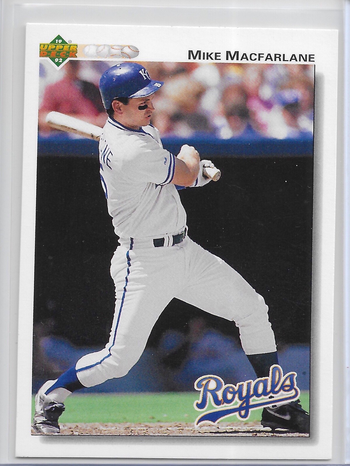 1992 Upper Deck Baseball Mike MacFarlane Card # 497 Kansas City Royals ...